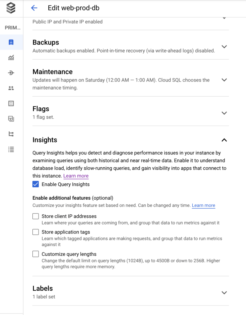 Hiểu Database hơn với tính năng Query Insight – Google Cloud SQL|