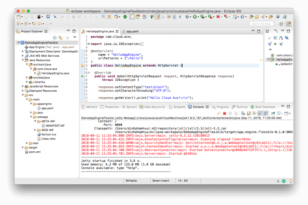 Hướng dẫn tạo và deploy Java Web lên App Engine Flexible