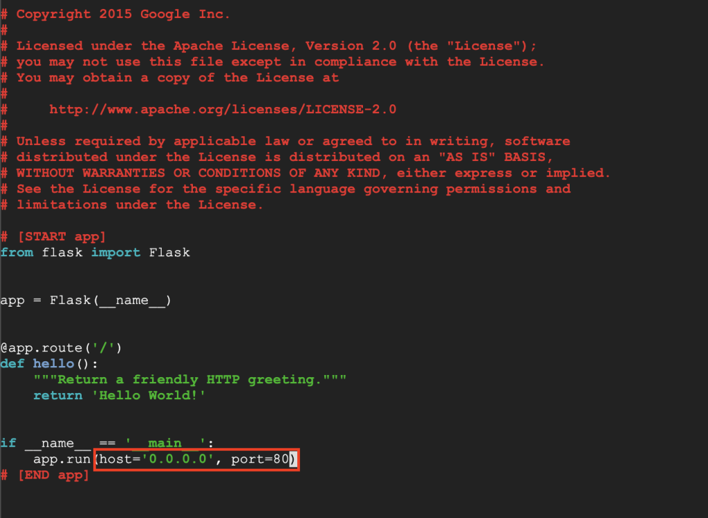 Deploy Flask on Compute Engine