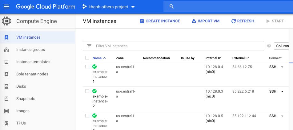 Các lệnh cơ bản của Cloud SDK | Technical Blog
