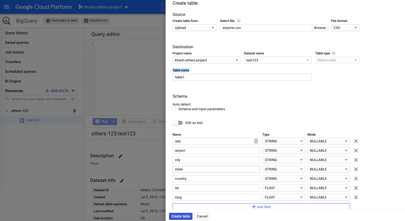 Thực hành cơ bản với Google BigQuery (GBQ)