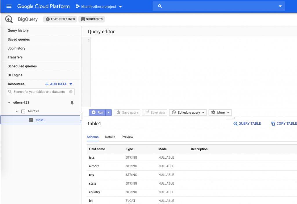 Thực hành cơ bản với Google BigQuery (GBQ)