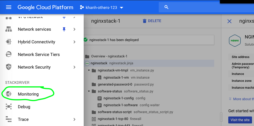 Sử dụng Stackdriver của GCP để check Uptime