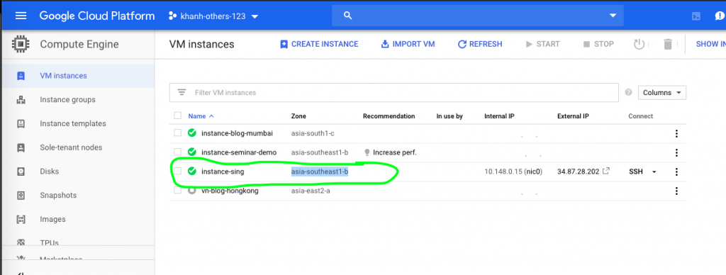 Gắn thêm ổ cứng (Persistent Disk) cho Virtual Machine (VM)