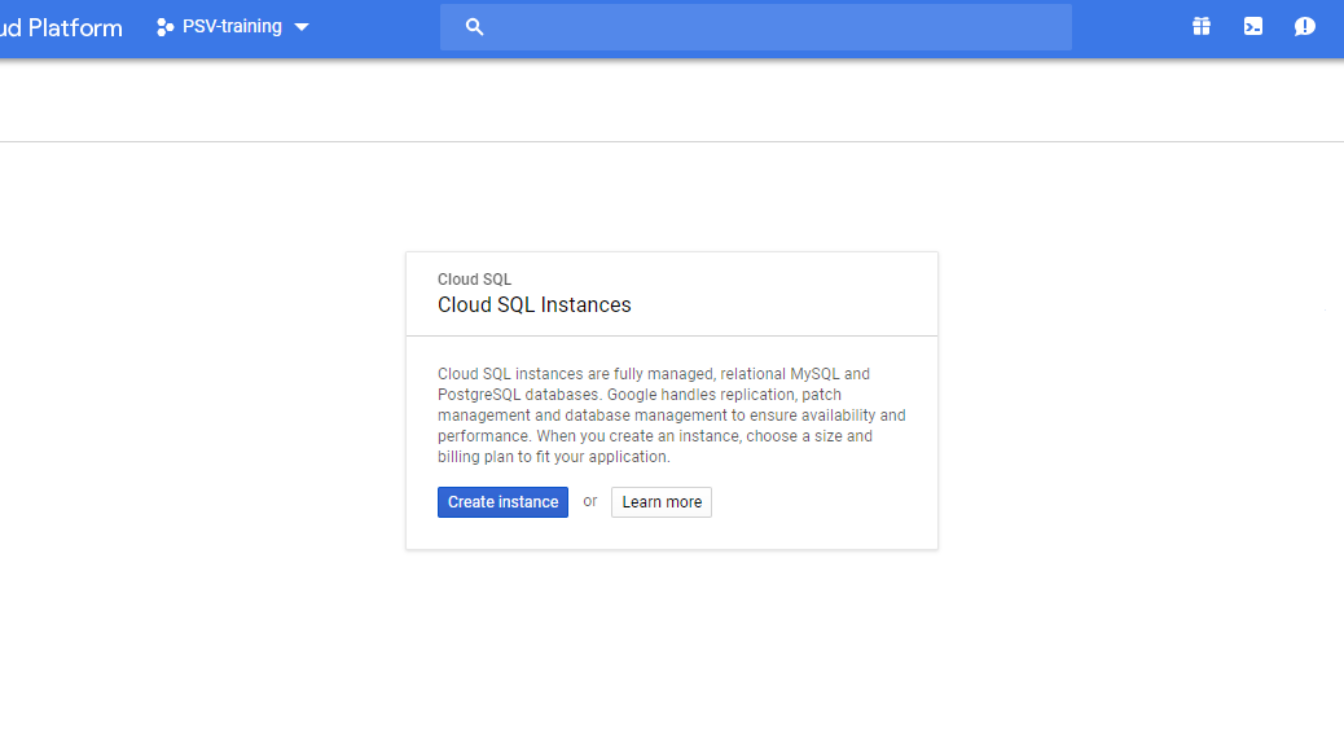 Hướng dẫn sử dụng cơ bản Google Cloud SQL