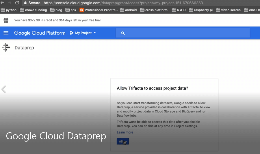 Hướng dẫn sử dụng Dataprep trên GCP