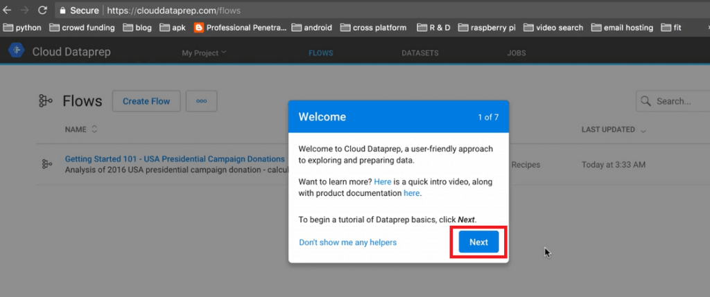 Hướng dẫn sử dụng Dataprep trên GCP